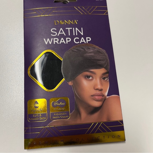 Hair | Donna Collection Premium Satin Wrap Cap Black 22211 Soft And ...